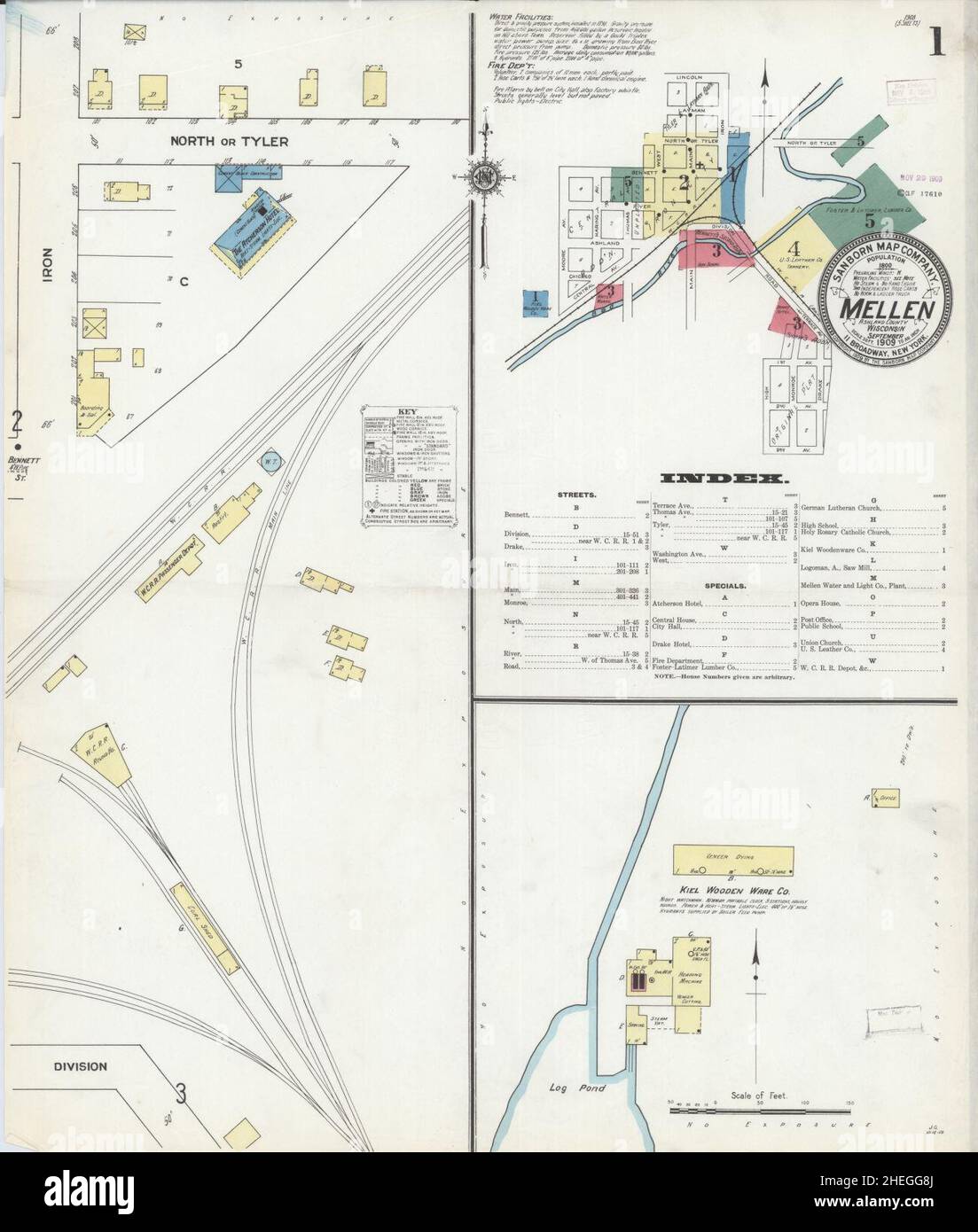 Mellen wisconsin map hi-res stock photography and images - Alamy