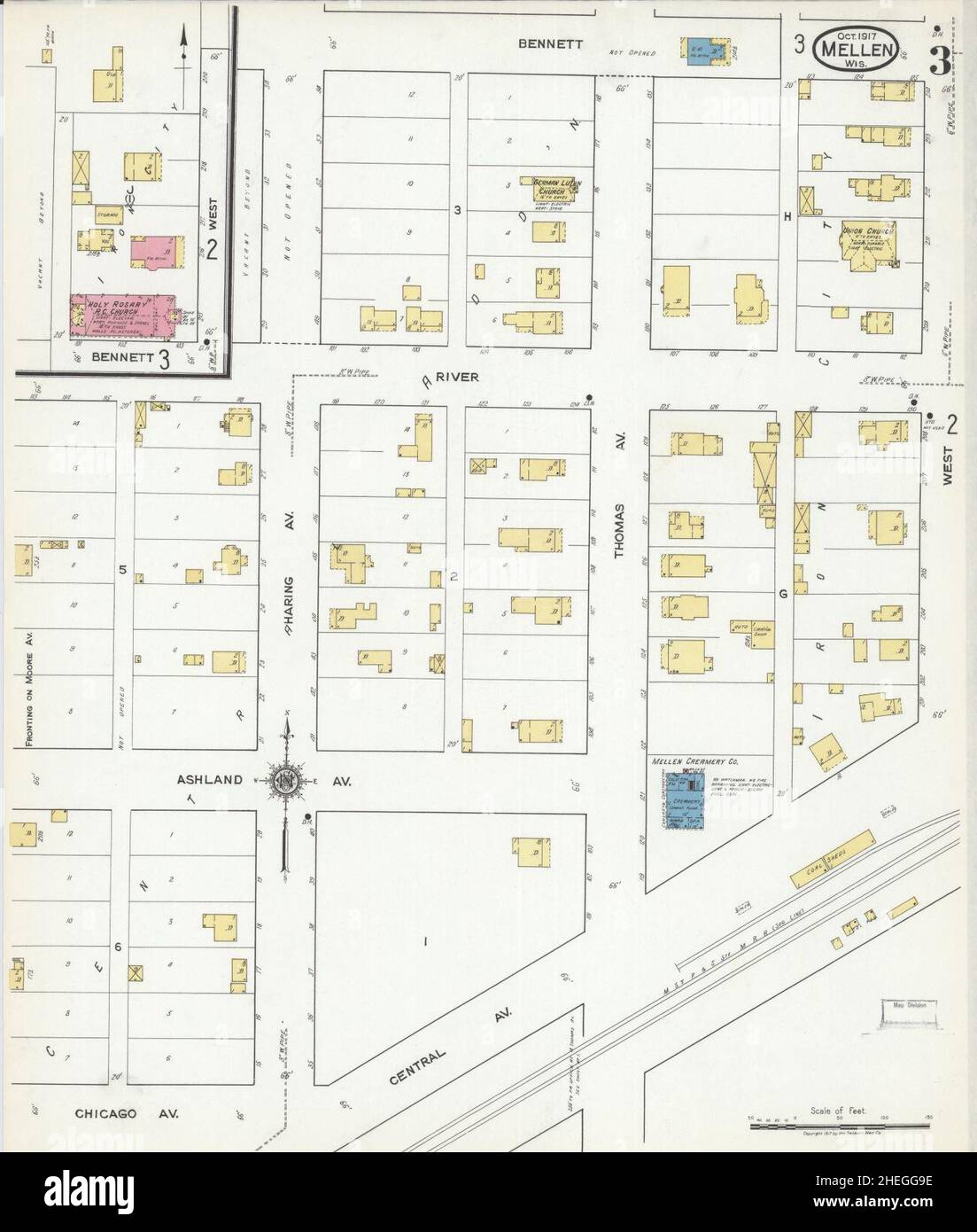 Map of mellen hi-res stock photography and images - Alamy