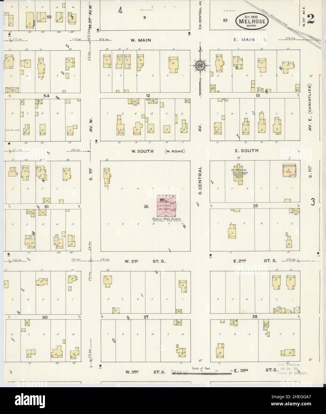 Sanborn Fire Insurance Map from Melrose, Stearns County, Minnesota ...