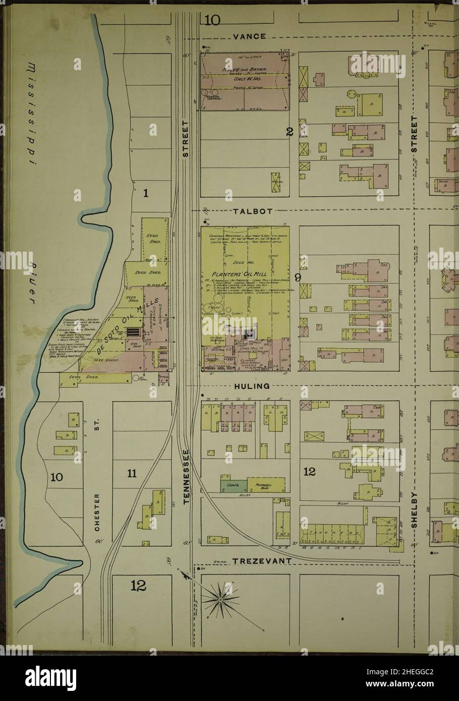 Map of memphis hi-res stock photography and images - Alamy