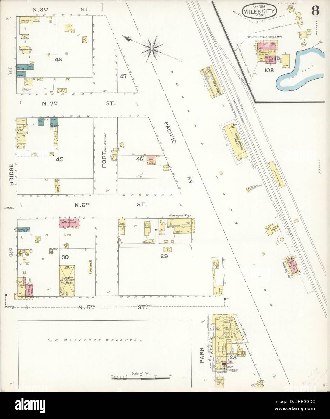 Miles city montana map hi-res stock photography and images - Alamy