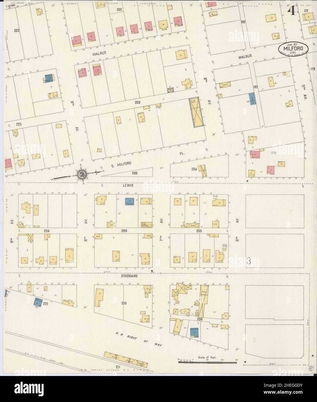 Map of milford utah hi-res stock photography and images - Alamy