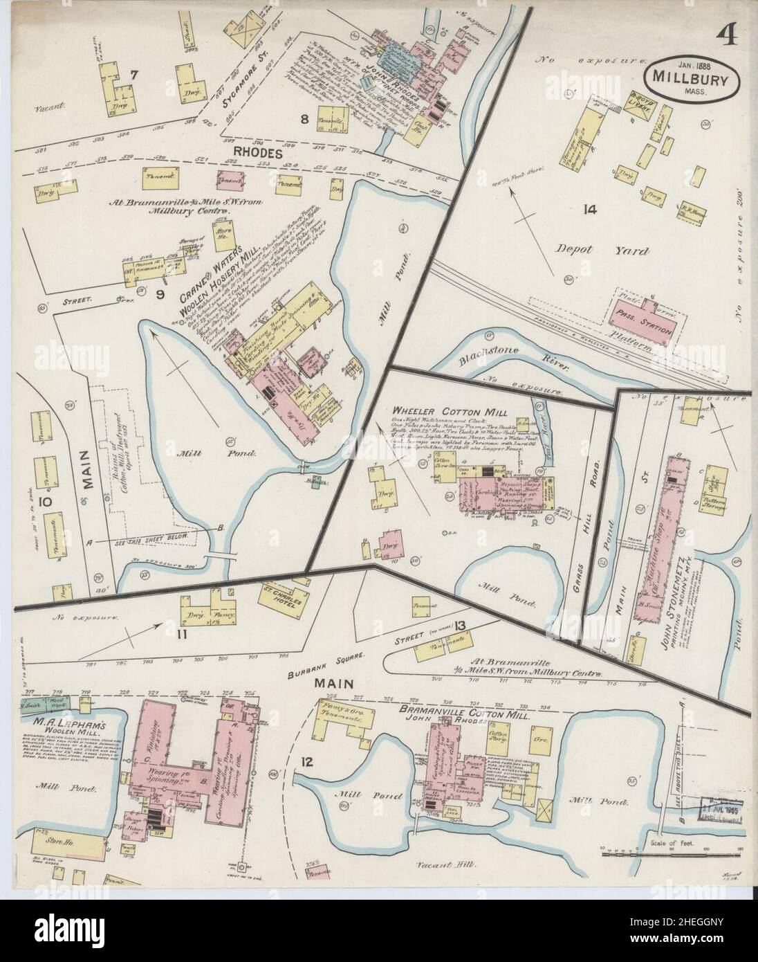 Worcester massachusetts map hi-res stock photography and images - Alamy