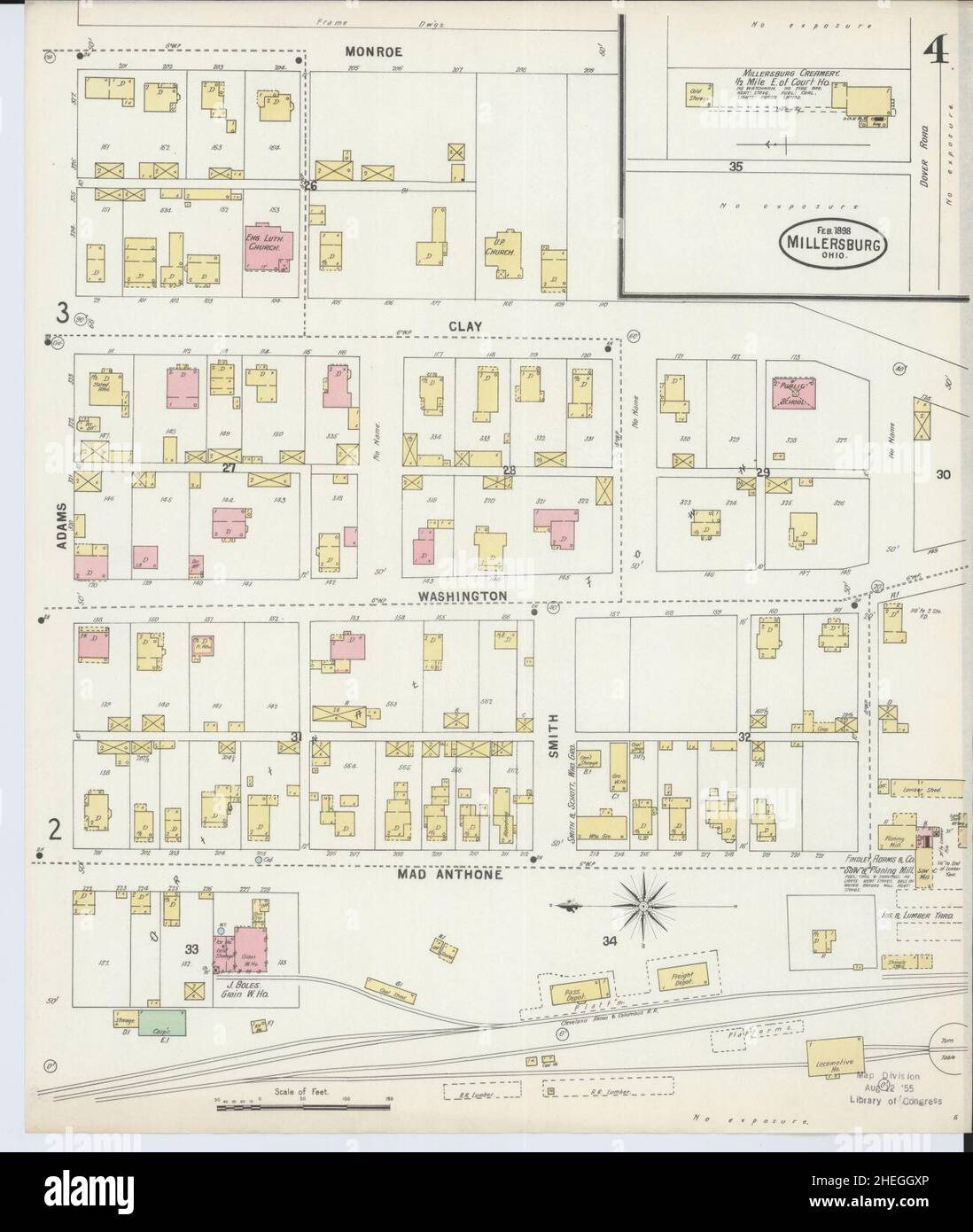 Map of millersburg ohio hi-res stock photography and images - Alamy