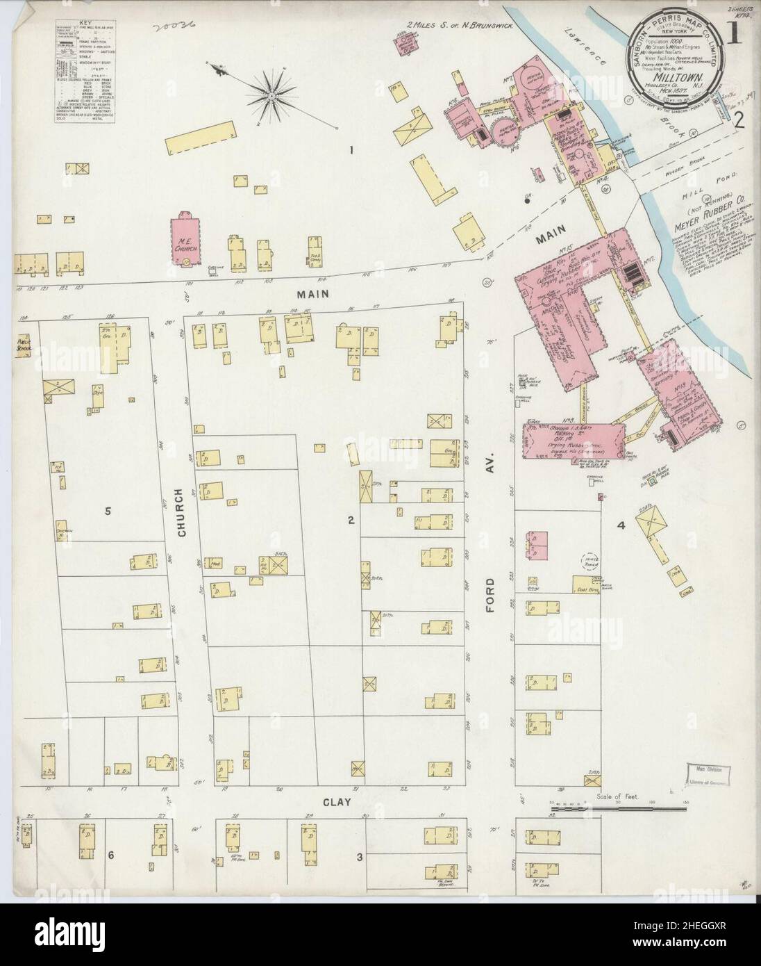 Milltown map hi-res stock photography and images - Alamy