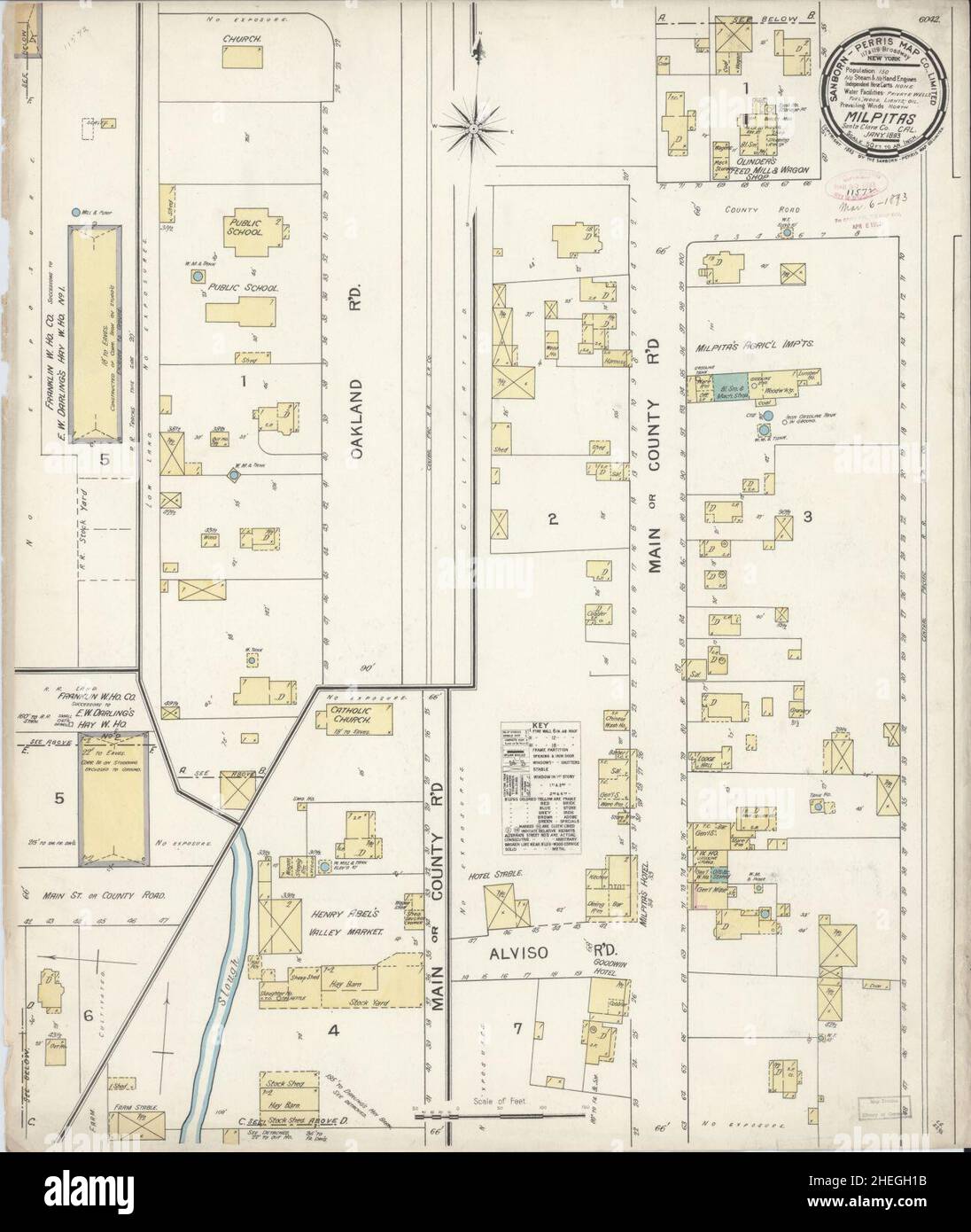 Santa clara county map hi-res stock photography and images - Alamy