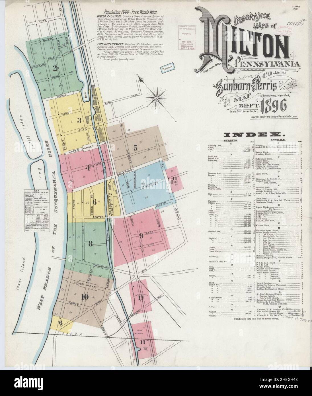 Milton pennsylvania map hi-res stock photography and images - Alamy