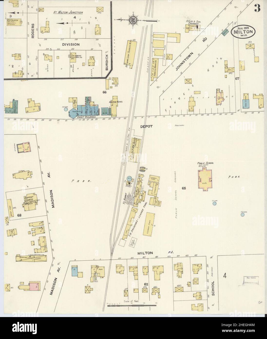 Milton wisconsin map hi-res stock photography and images - Alamy