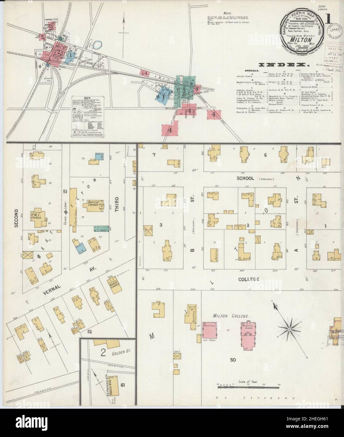 Milton wisconsin map hi-res stock photography and images - Alamy