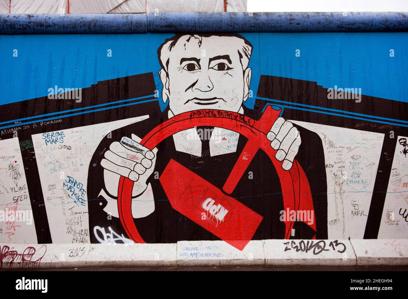 GERMANY. BERLIN. THE BERLIN WALL (GERMAN: BERLINER MAUER) WAS A BARRIER ...
