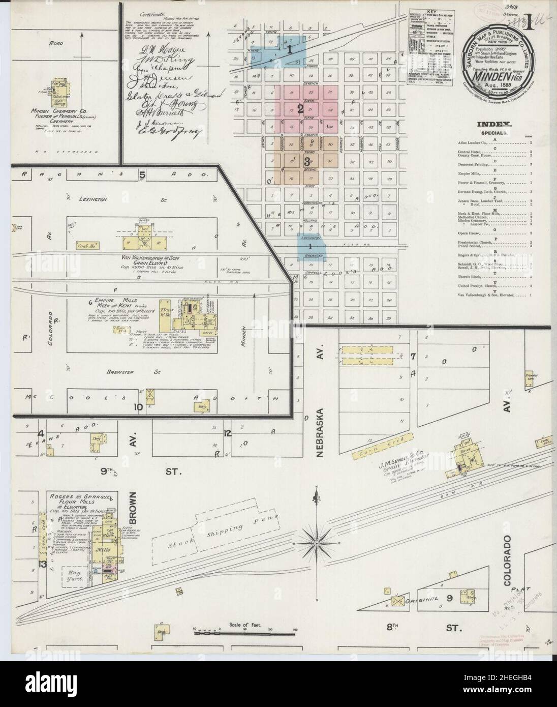 Map of minden nebraska hi-res stock photography and images - Alamy