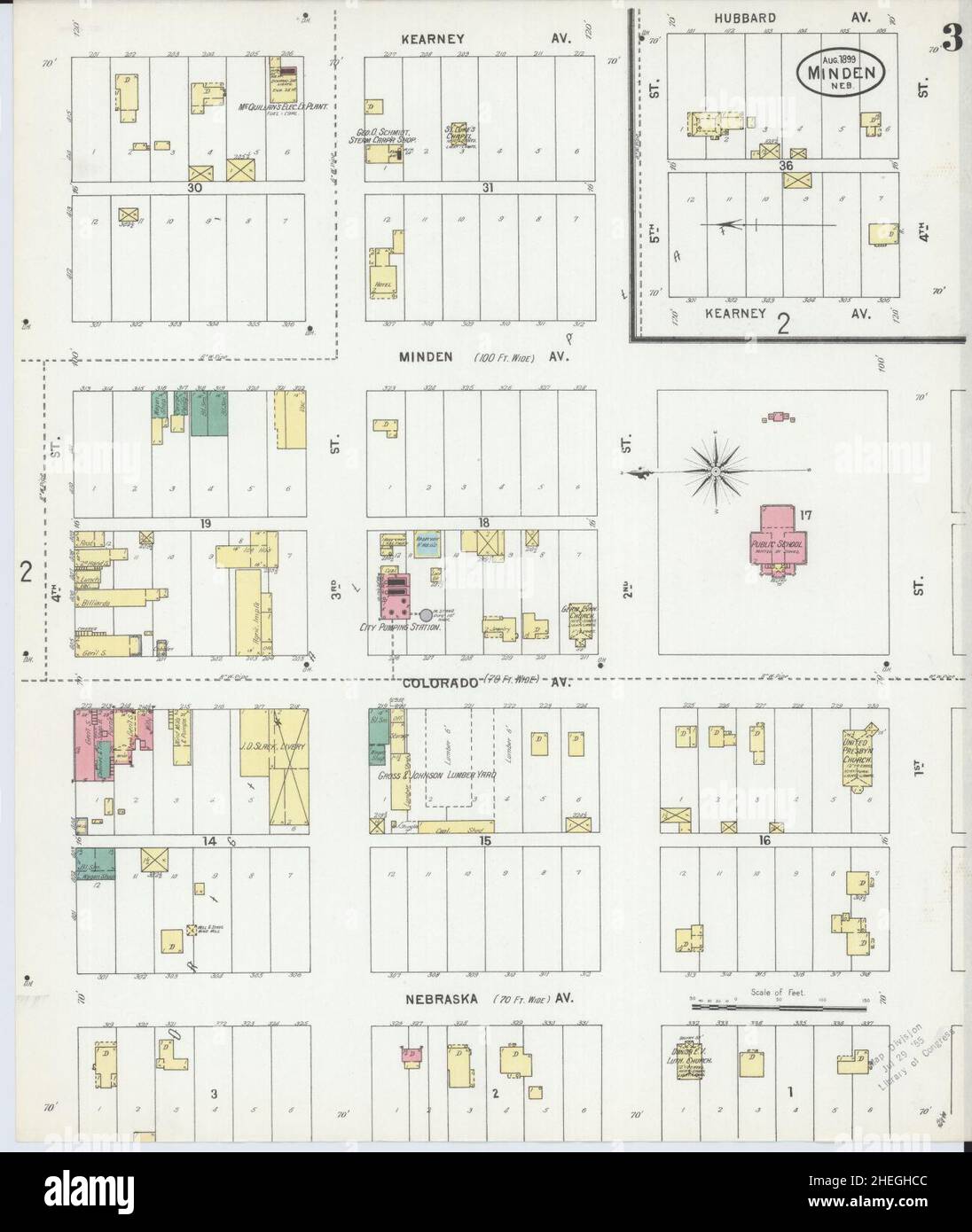 Map of minden nebraska hi-res stock photography and images - Alamy