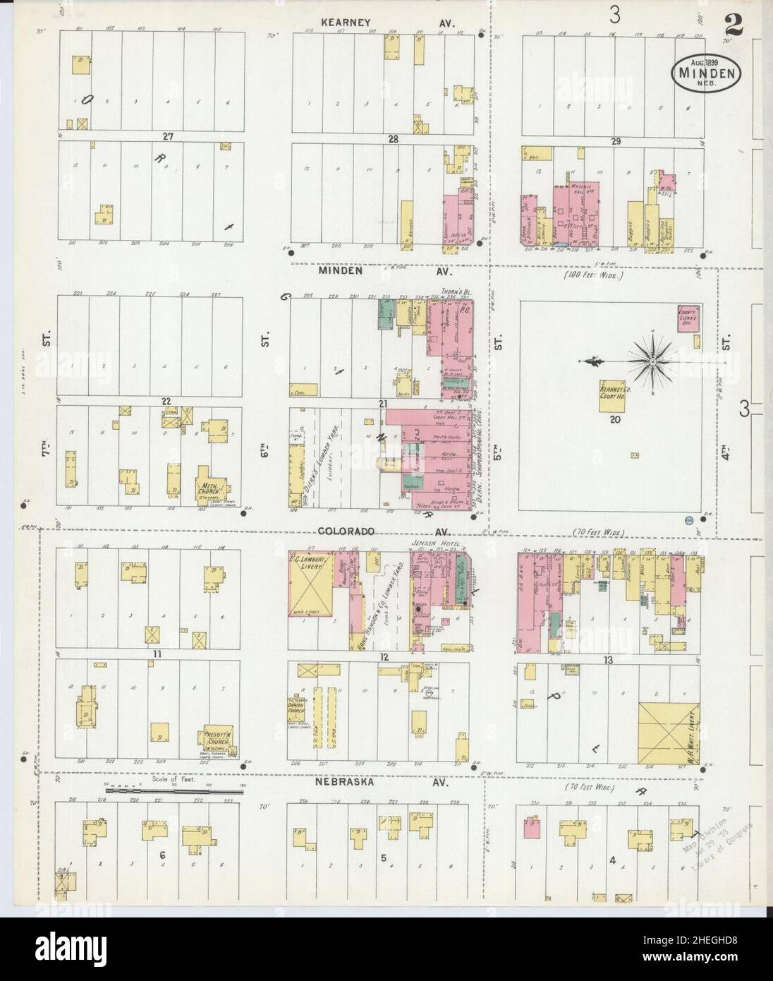 Map of minden nebraska hi-res stock photography and images - Alamy