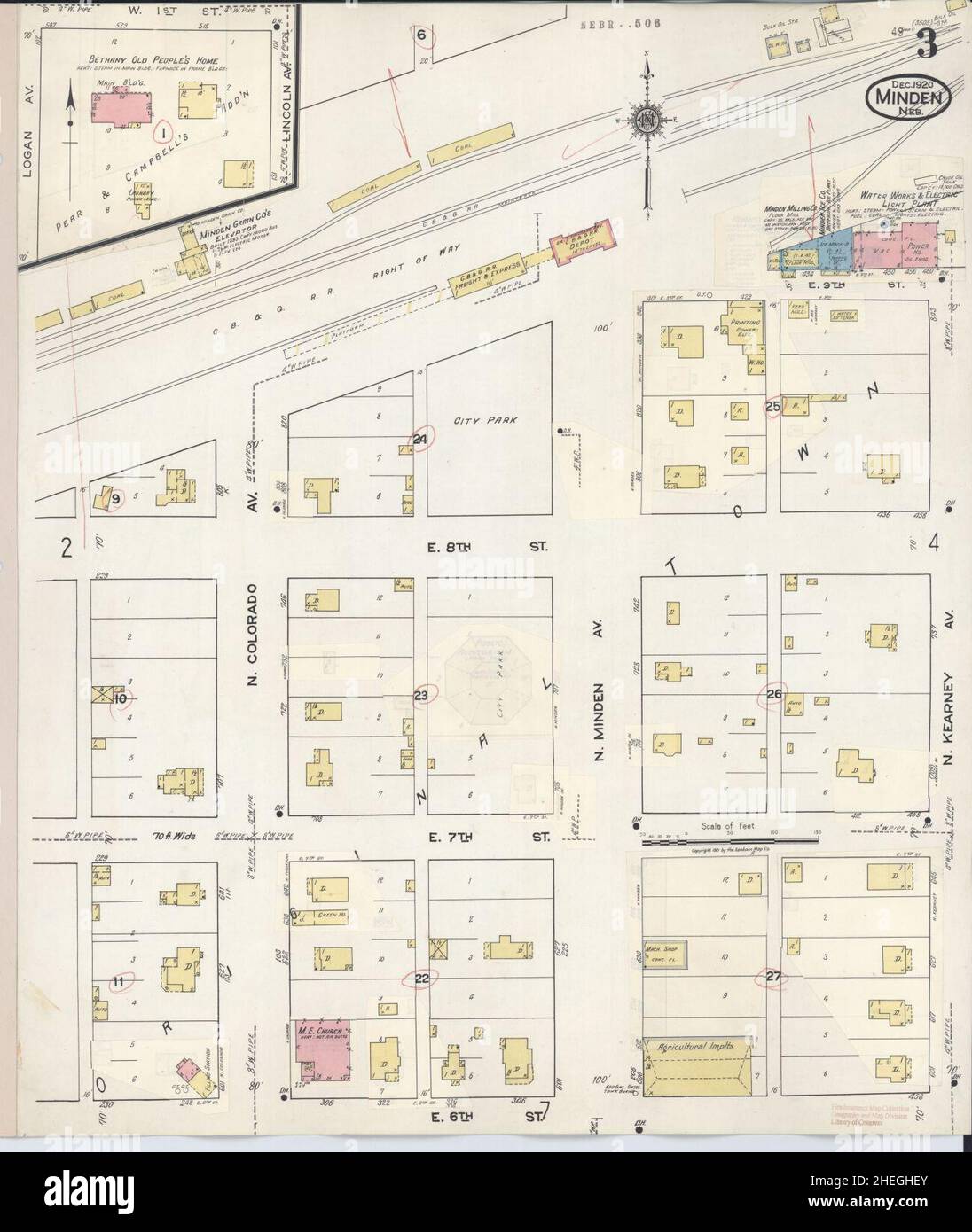 Map of minden nebraska hi-res stock photography and images - Alamy