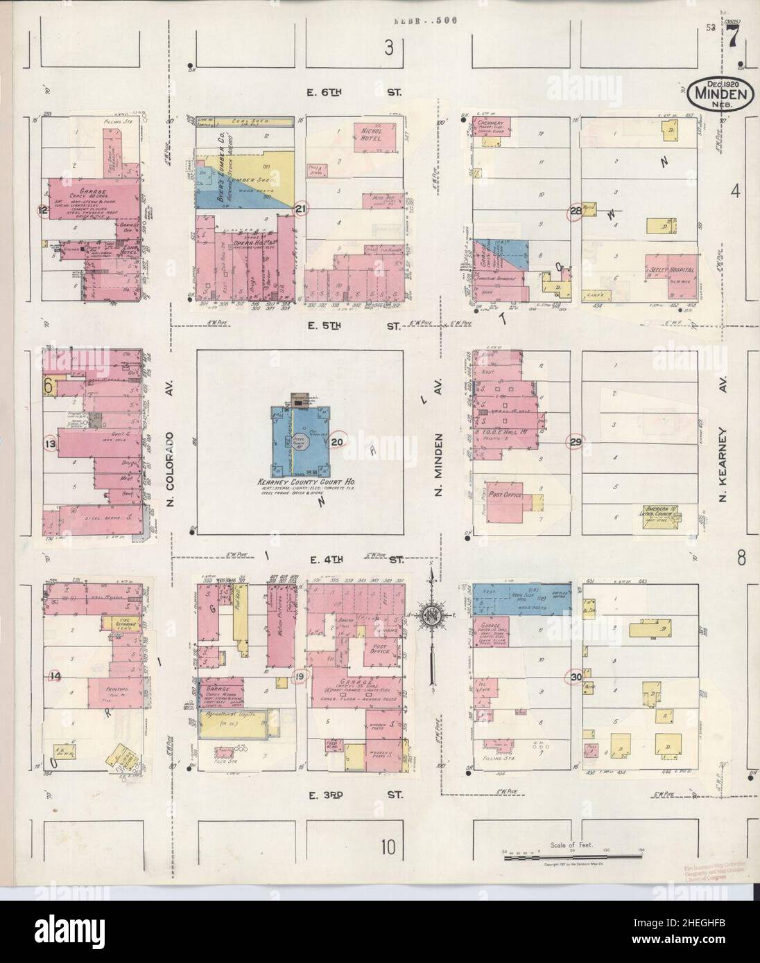 Map of minden nebraska hi-res stock photography and images - Alamy