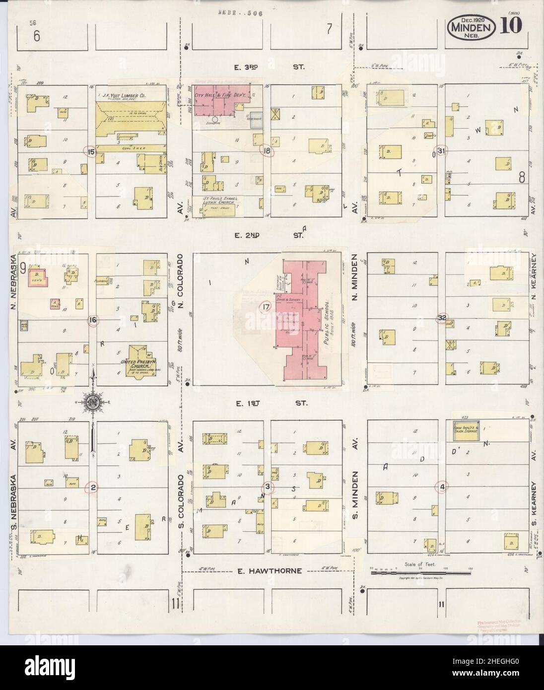 Map of minden nebraska hi-res stock photography and images - Alamy