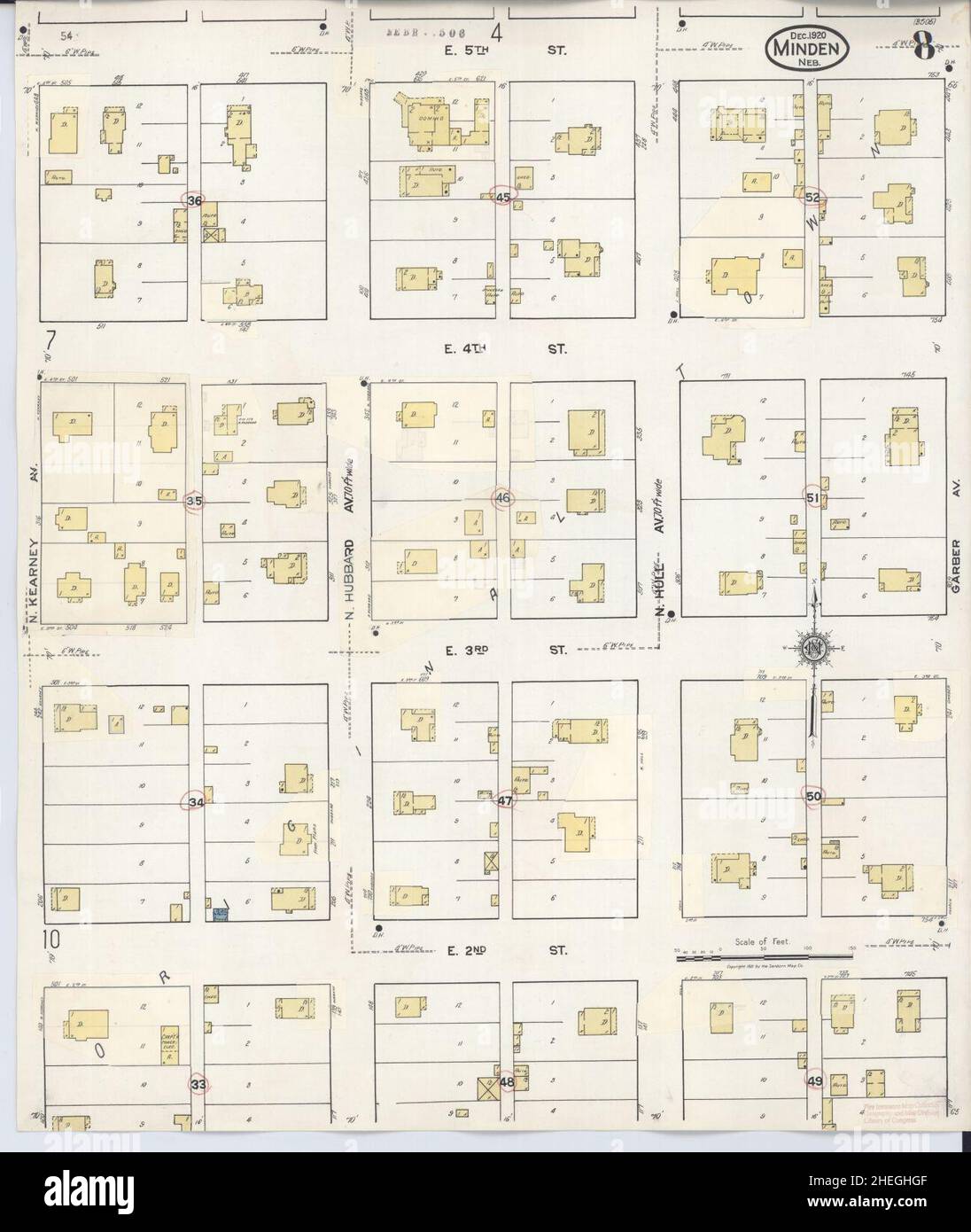 Map of minden nebraska hi-res stock photography and images - Alamy