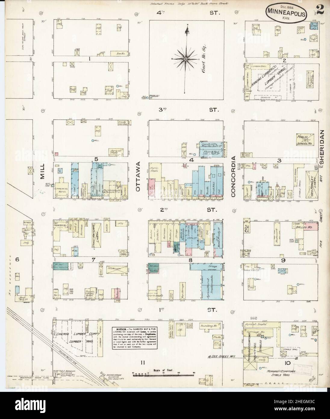 Minneapolis kansas map hi-res stock photography and images - Alamy