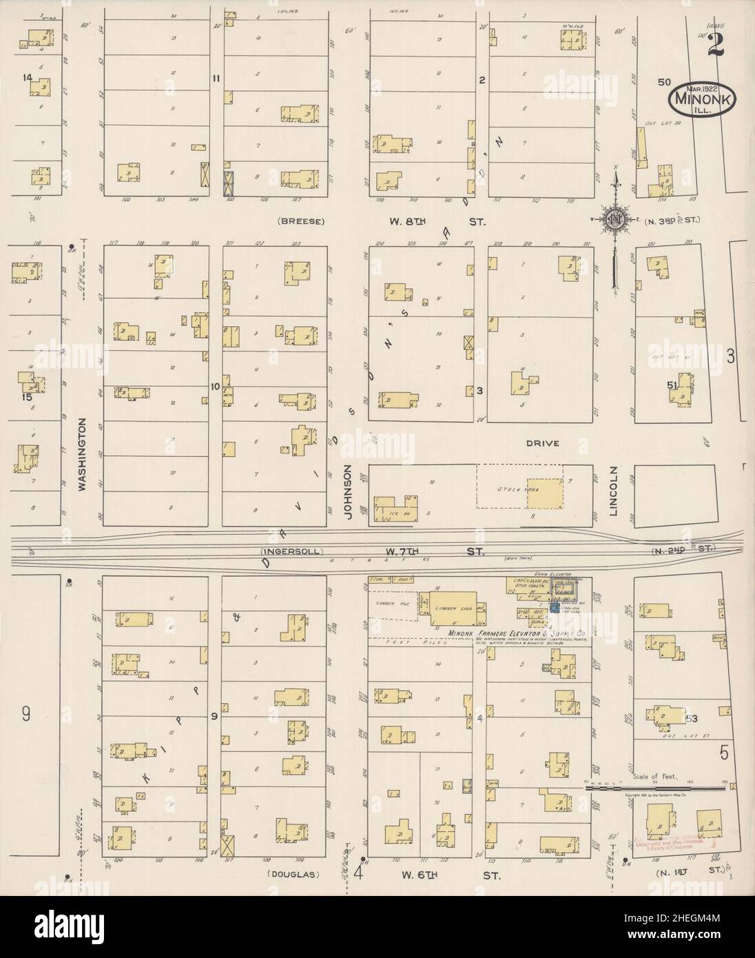 Map of minonk hi-res stock photography and images - Alamy