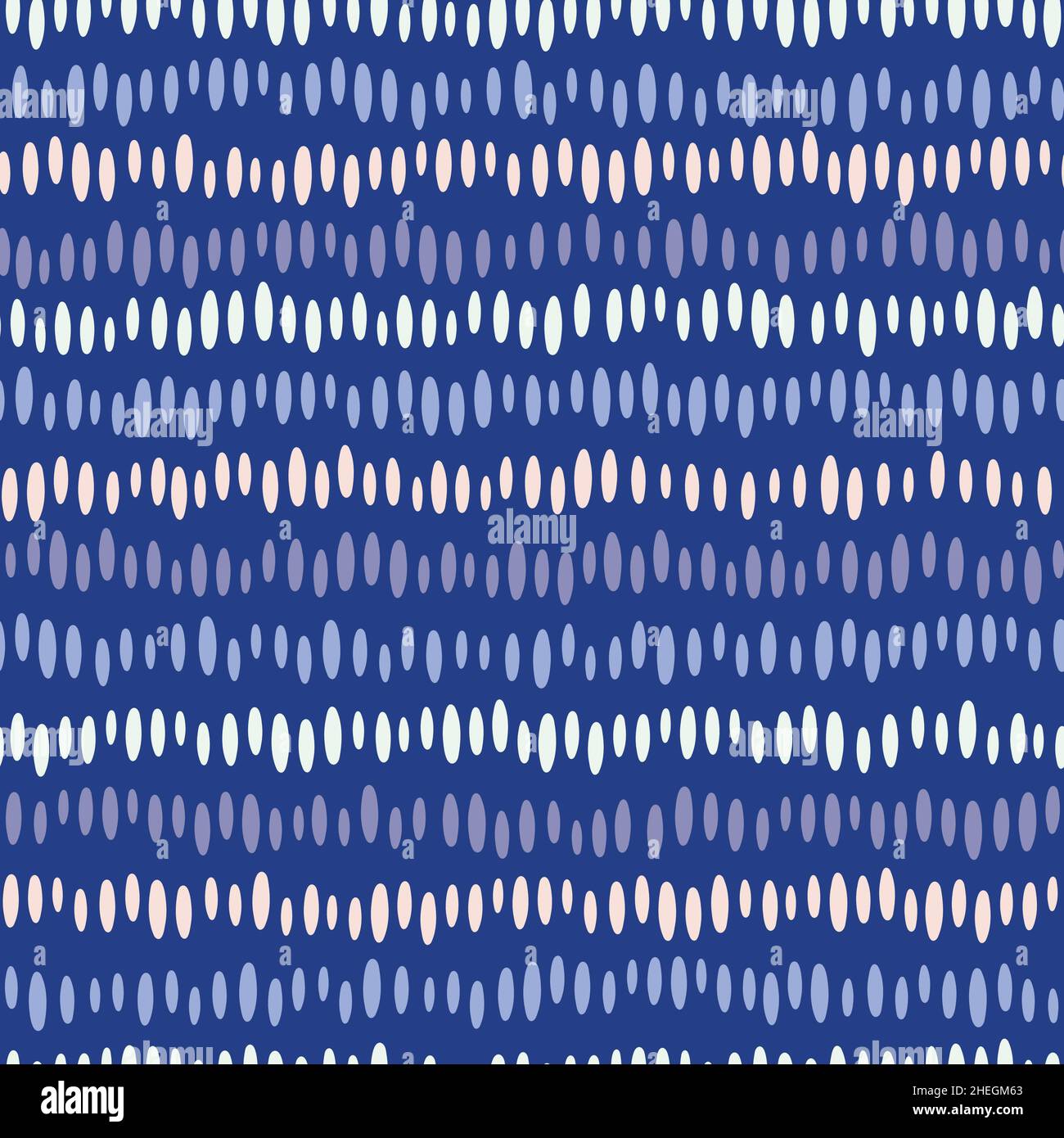 Seamless repeat abstract pattern of hand drawn oval shapes in a row ...