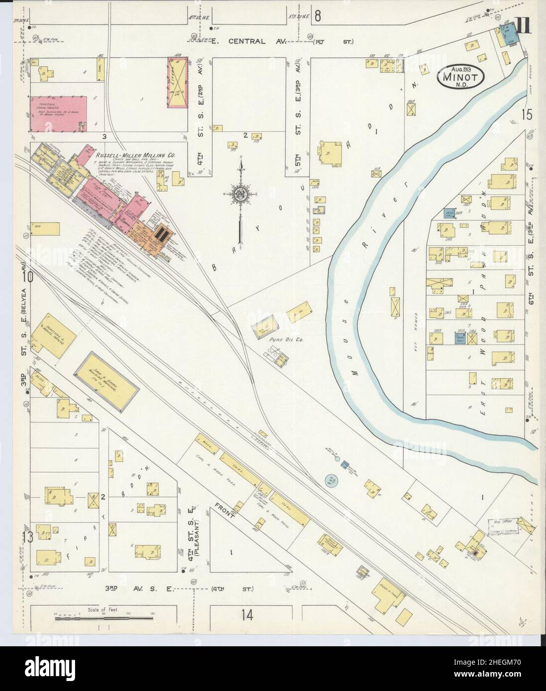 Map of minot north dakota hi-res stock photography and images - Alamy