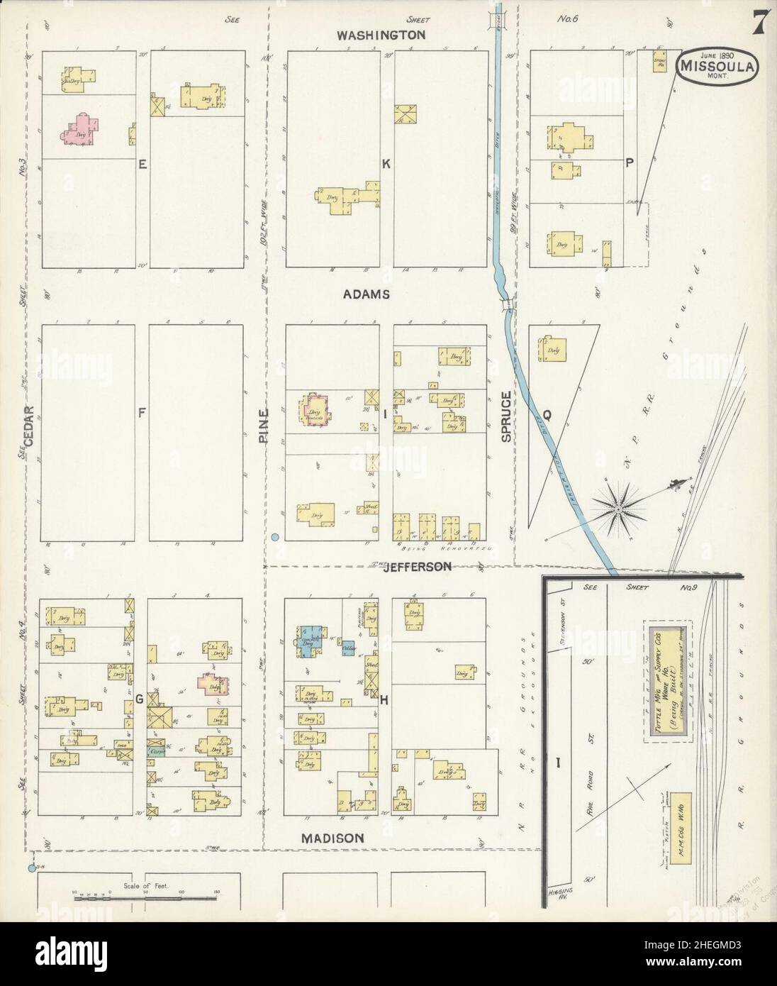 Missoula county map hi-res stock photography and images - Alamy