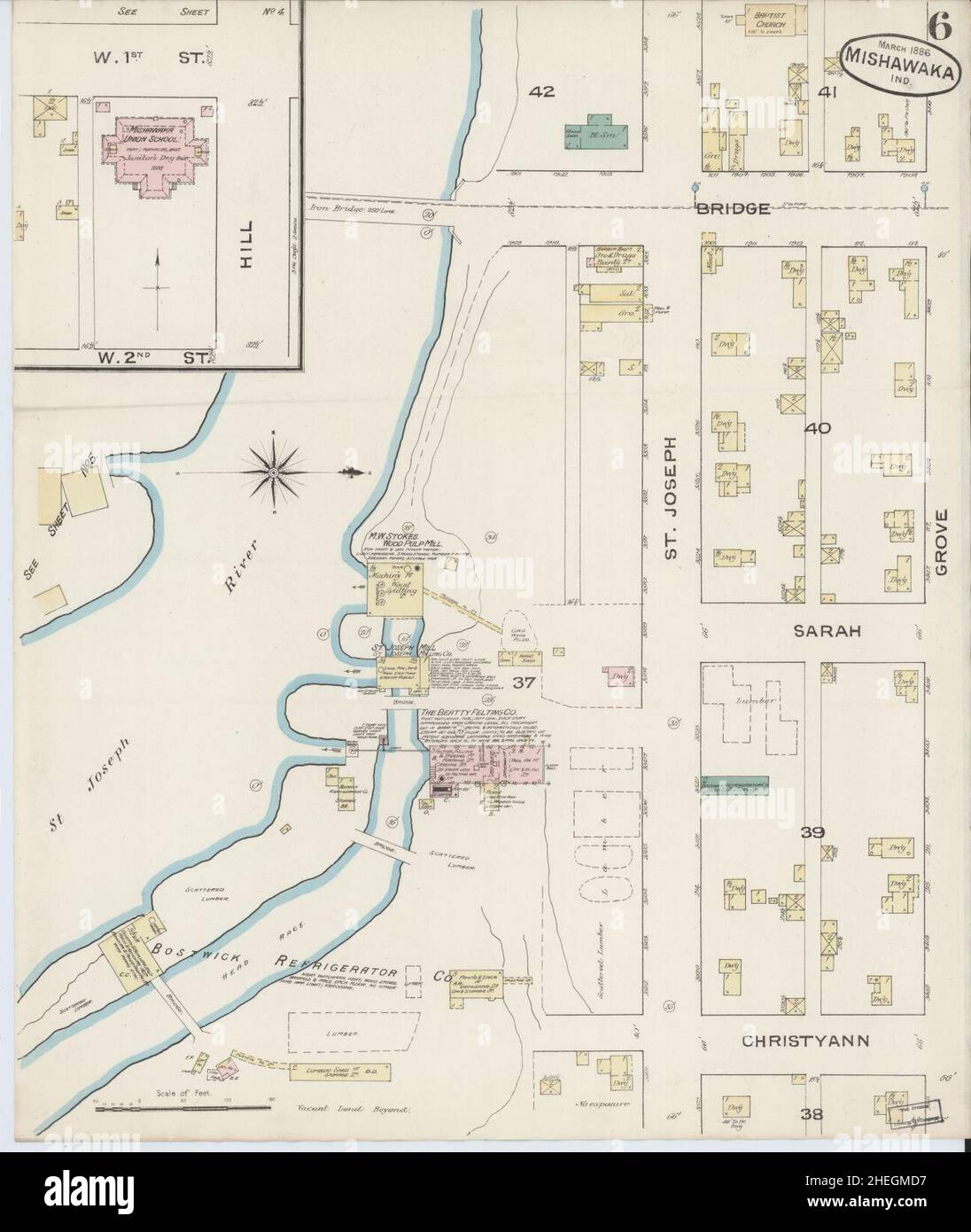 Mishawaka map hi-res stock photography and images - Alamy
