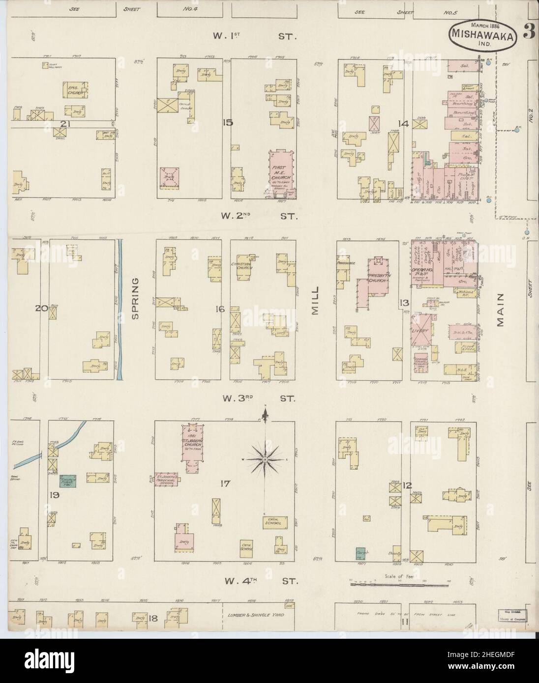 Mishawaka map hi-res stock photography and images - Alamy