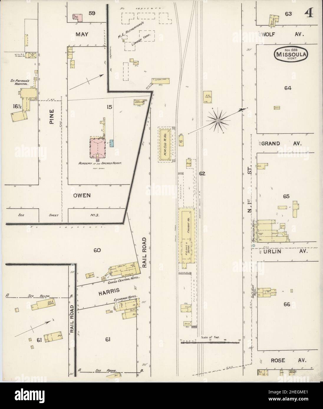 Missoula county map hi-res stock photography and images - Alamy