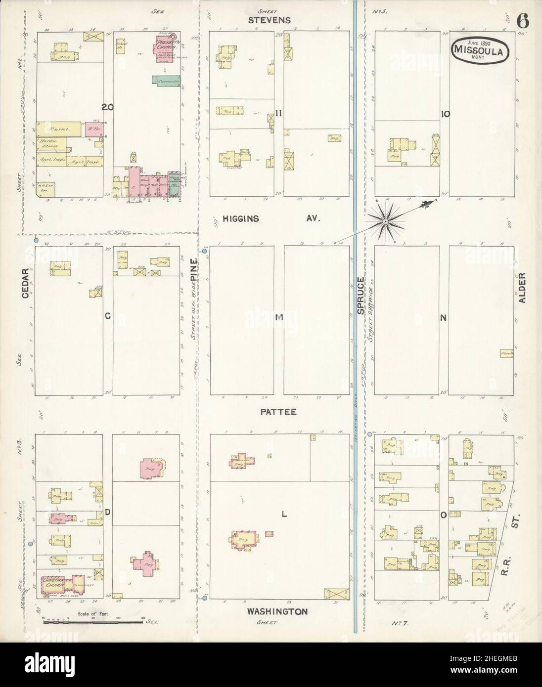 Missoula county map hi-res stock photography and images - Alamy