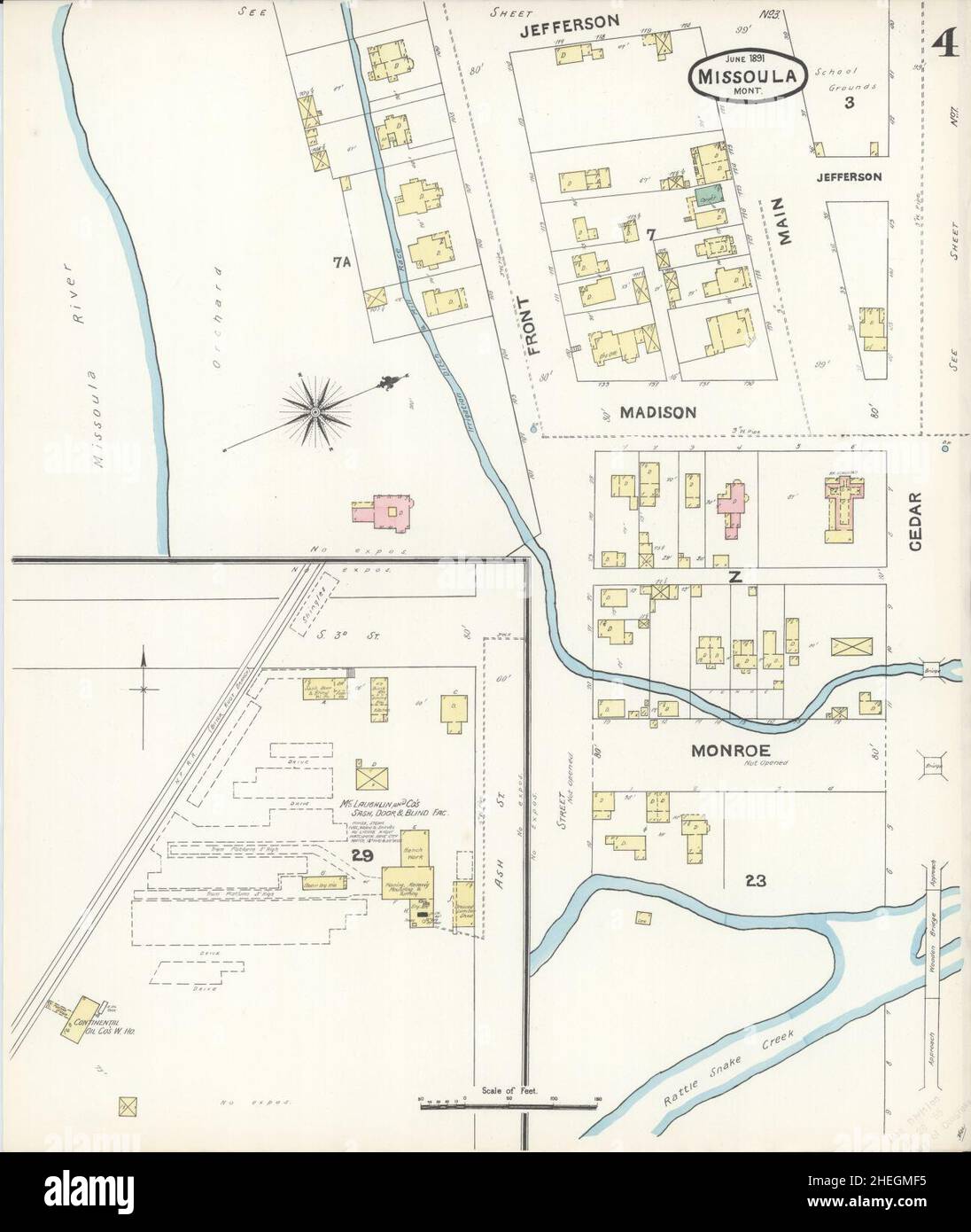 Missoula county map hi-res stock photography and images - Alamy