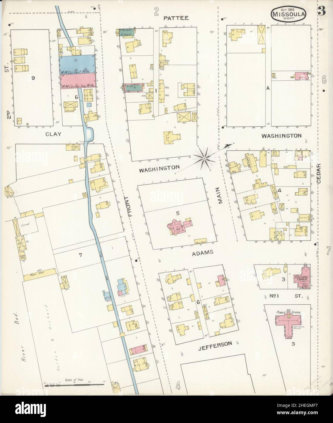 Map of missoula montana hi-res stock photography and images - Alamy