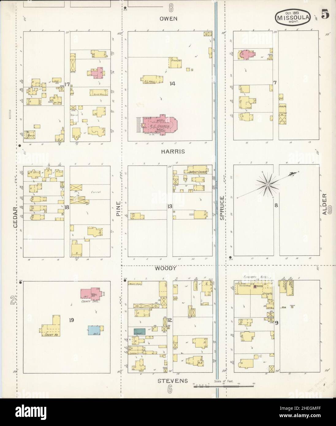 Map of missoula montana hi-res stock photography and images - Alamy