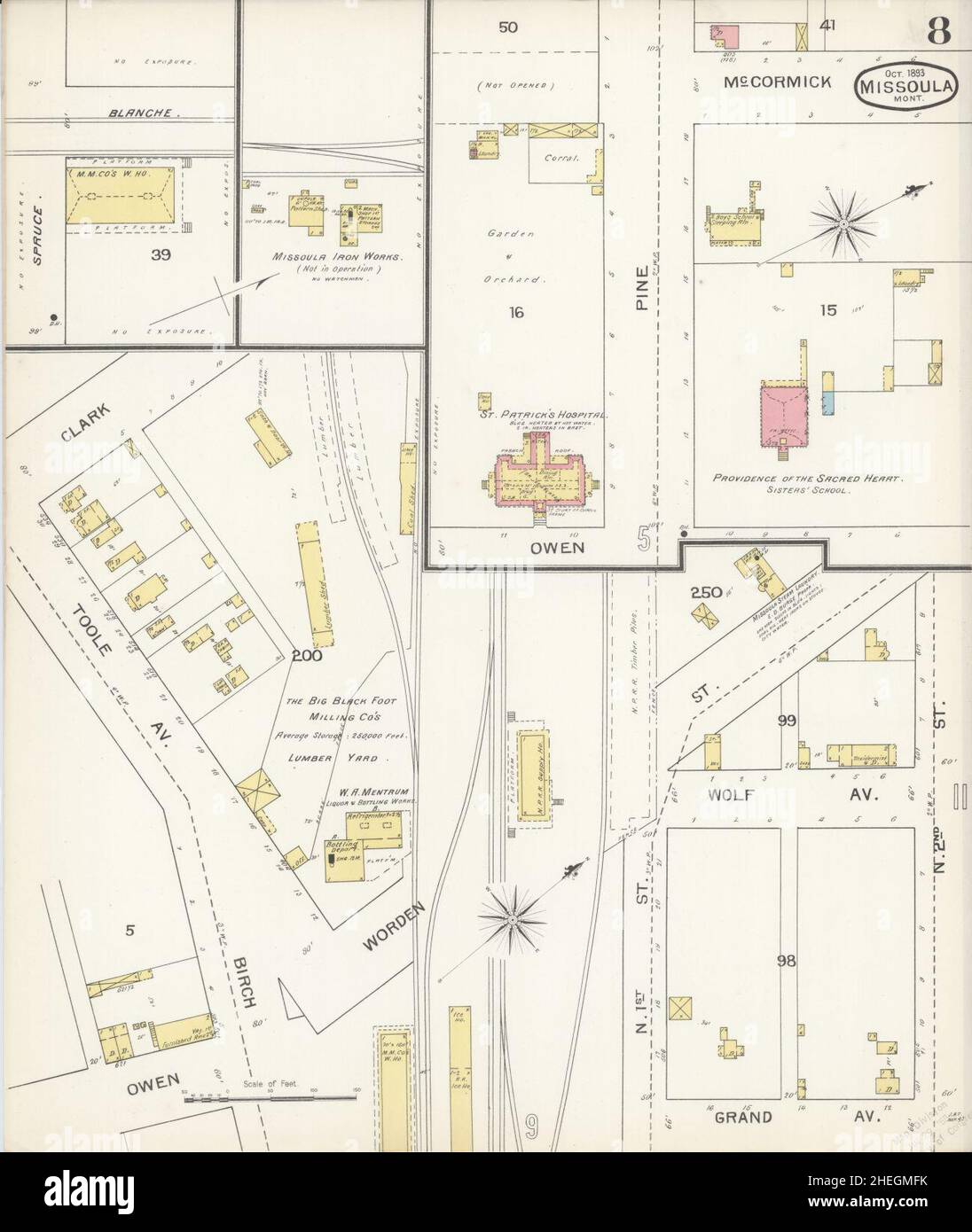 Map of missoula montana hi-res stock photography and images - Alamy