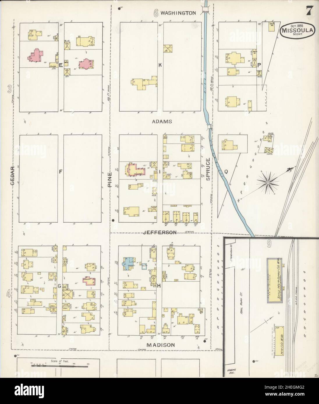 Missoula county map hi-res stock photography and images - Alamy