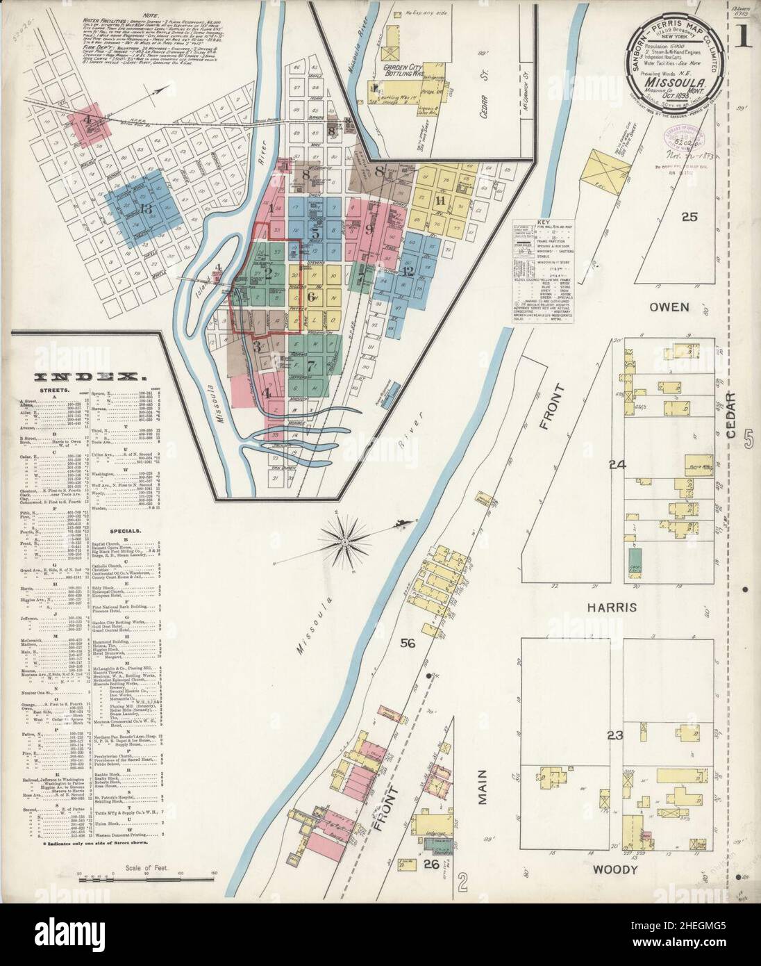 Map of missoula montana hi-res stock photography and images - Alamy