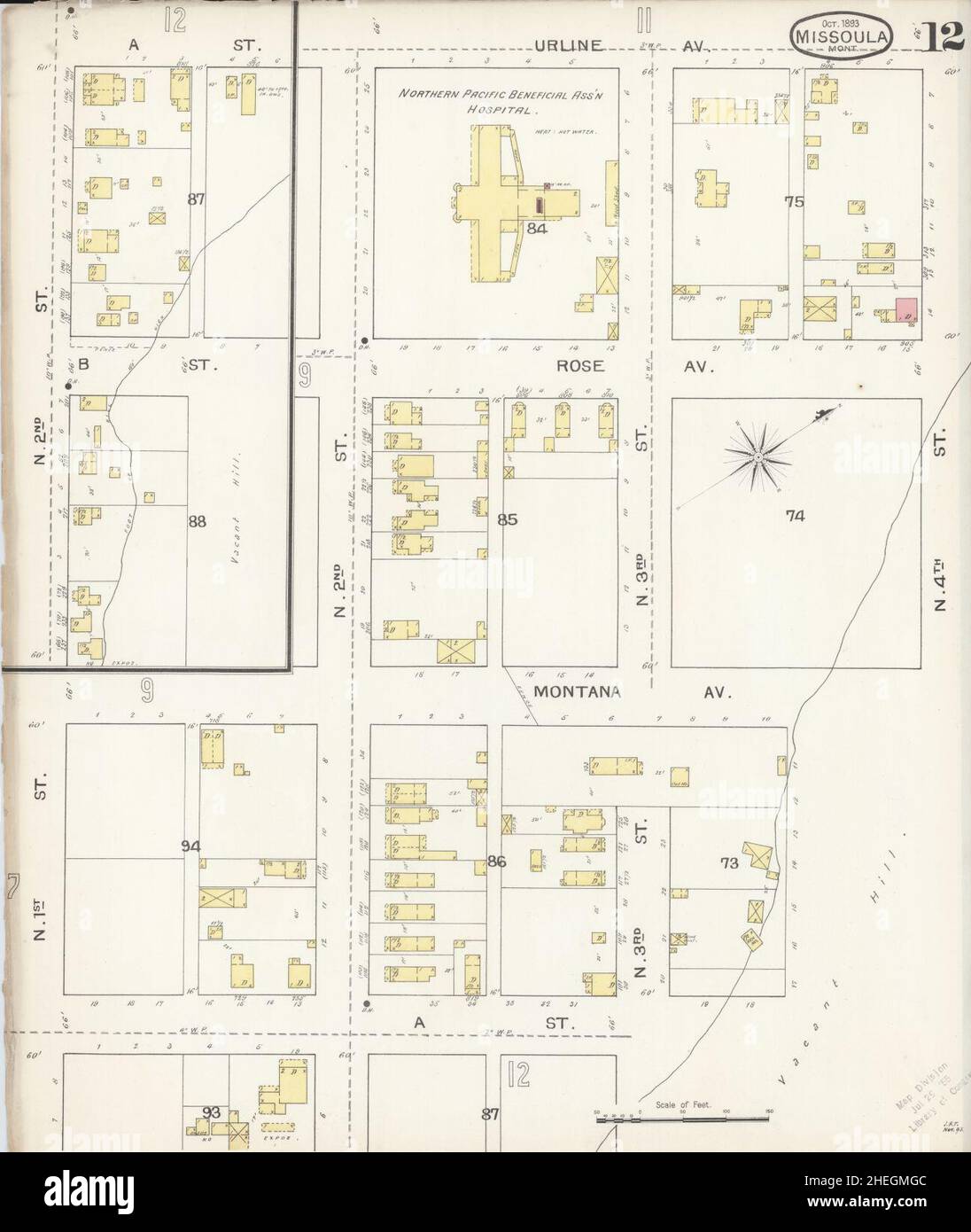 Missoula county map hi-res stock photography and images - Alamy