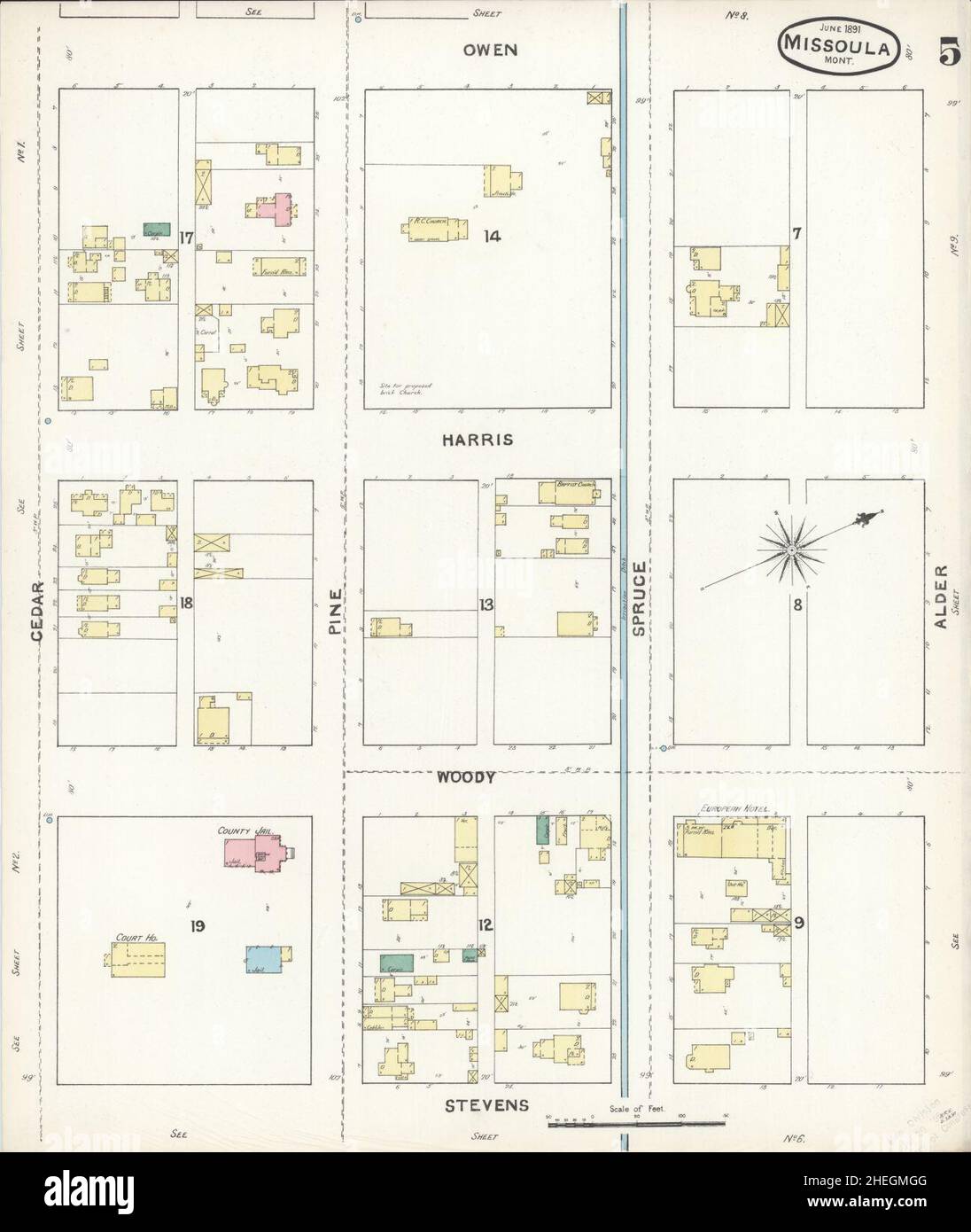 Missoula county map hi-res stock photography and images - Alamy