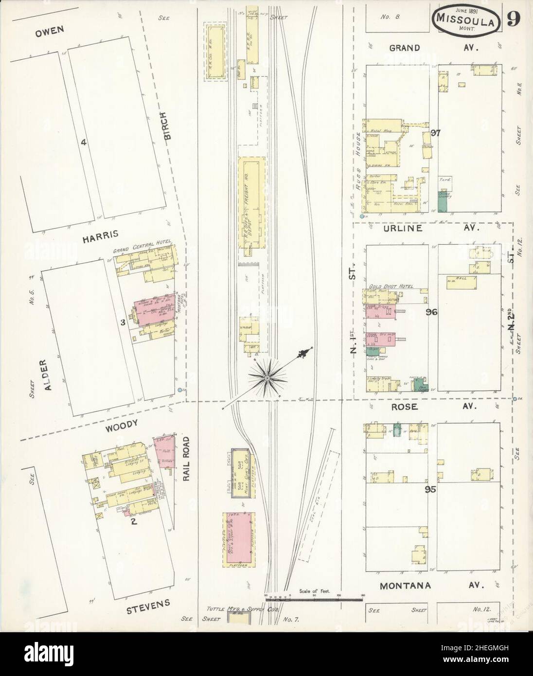 Missoula county map hi-res stock photography and images - Alamy