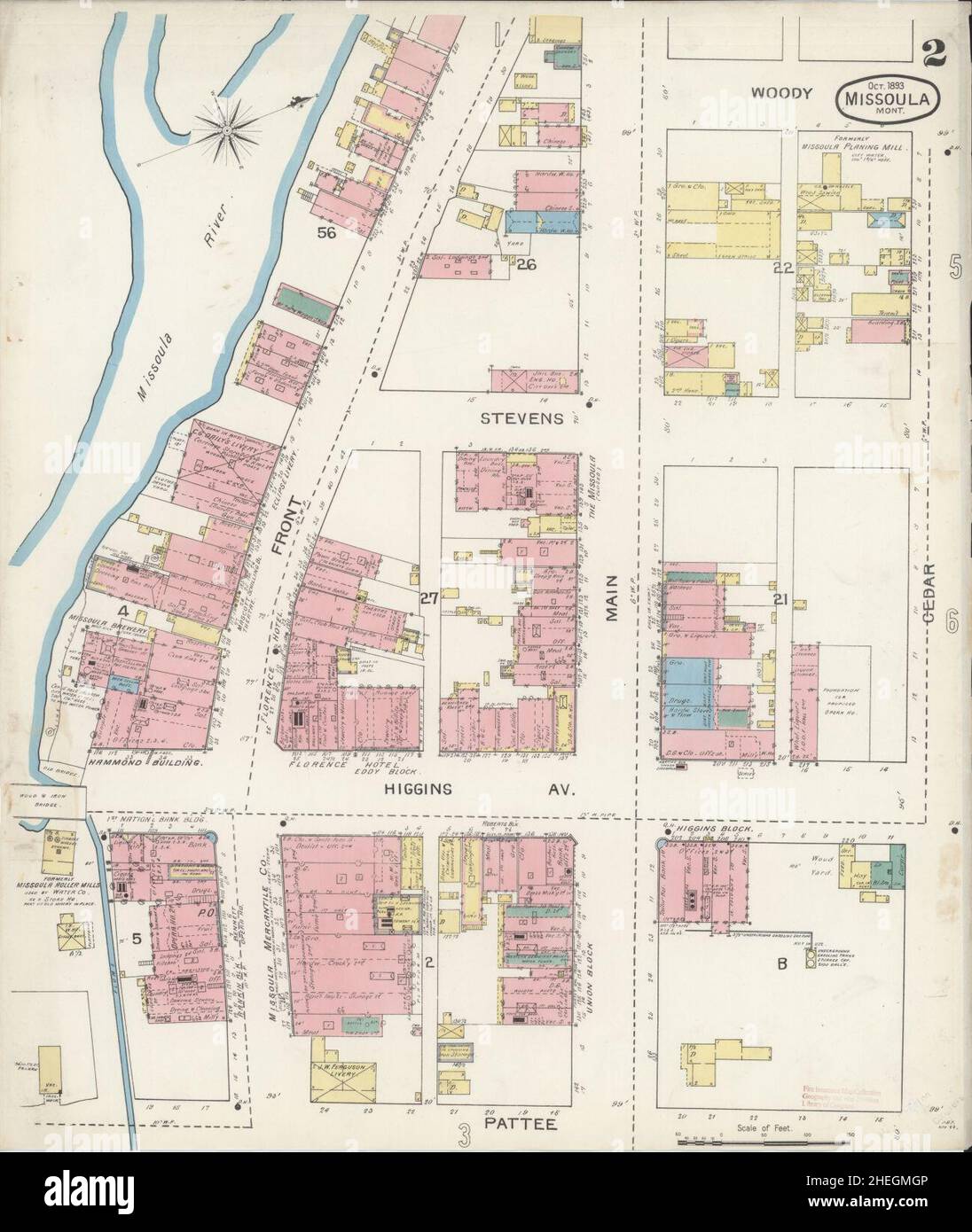 Missoula county map hi-res stock photography and images - Alamy