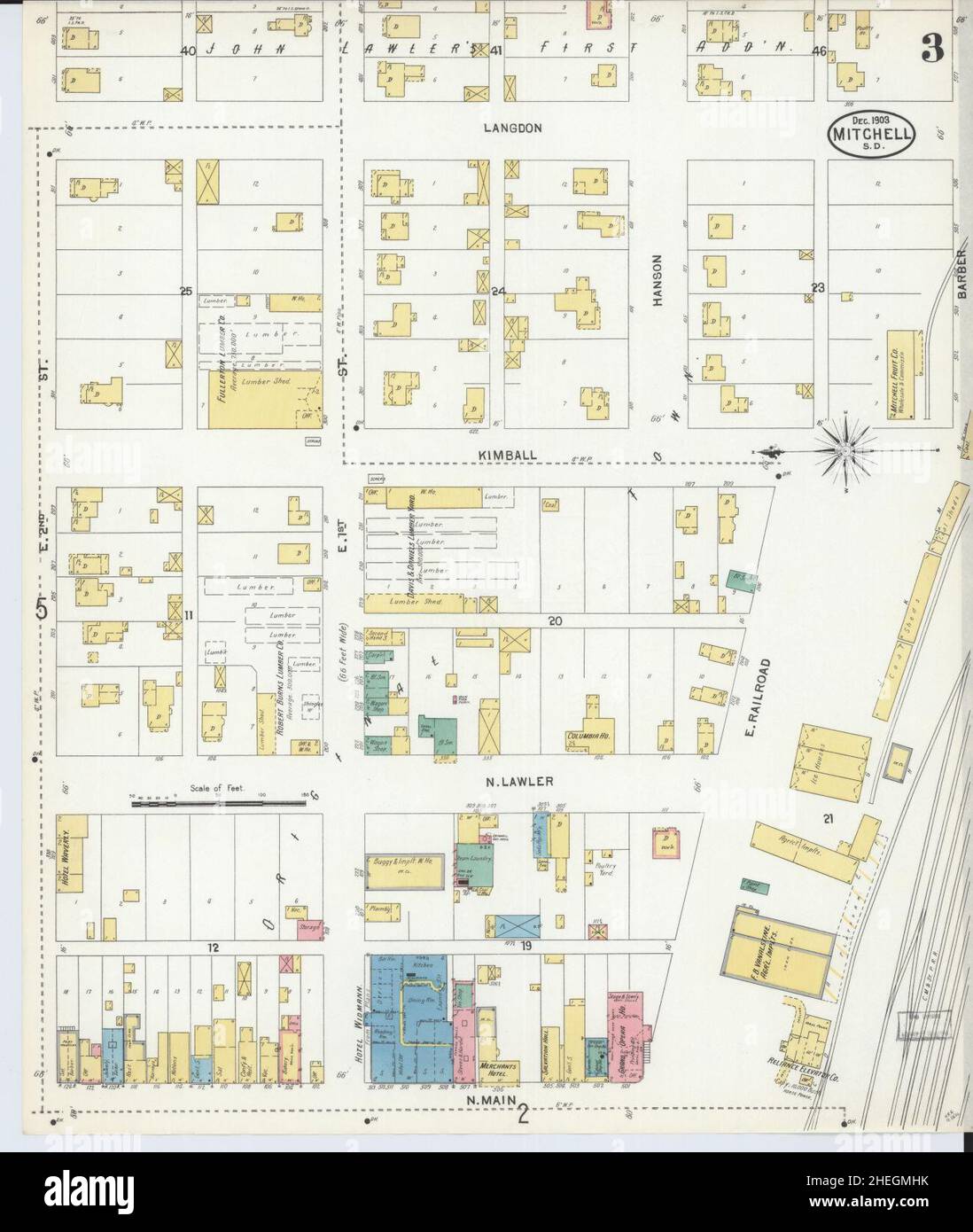 Map of mitchell south dakota hi-res stock photography and images - Alamy