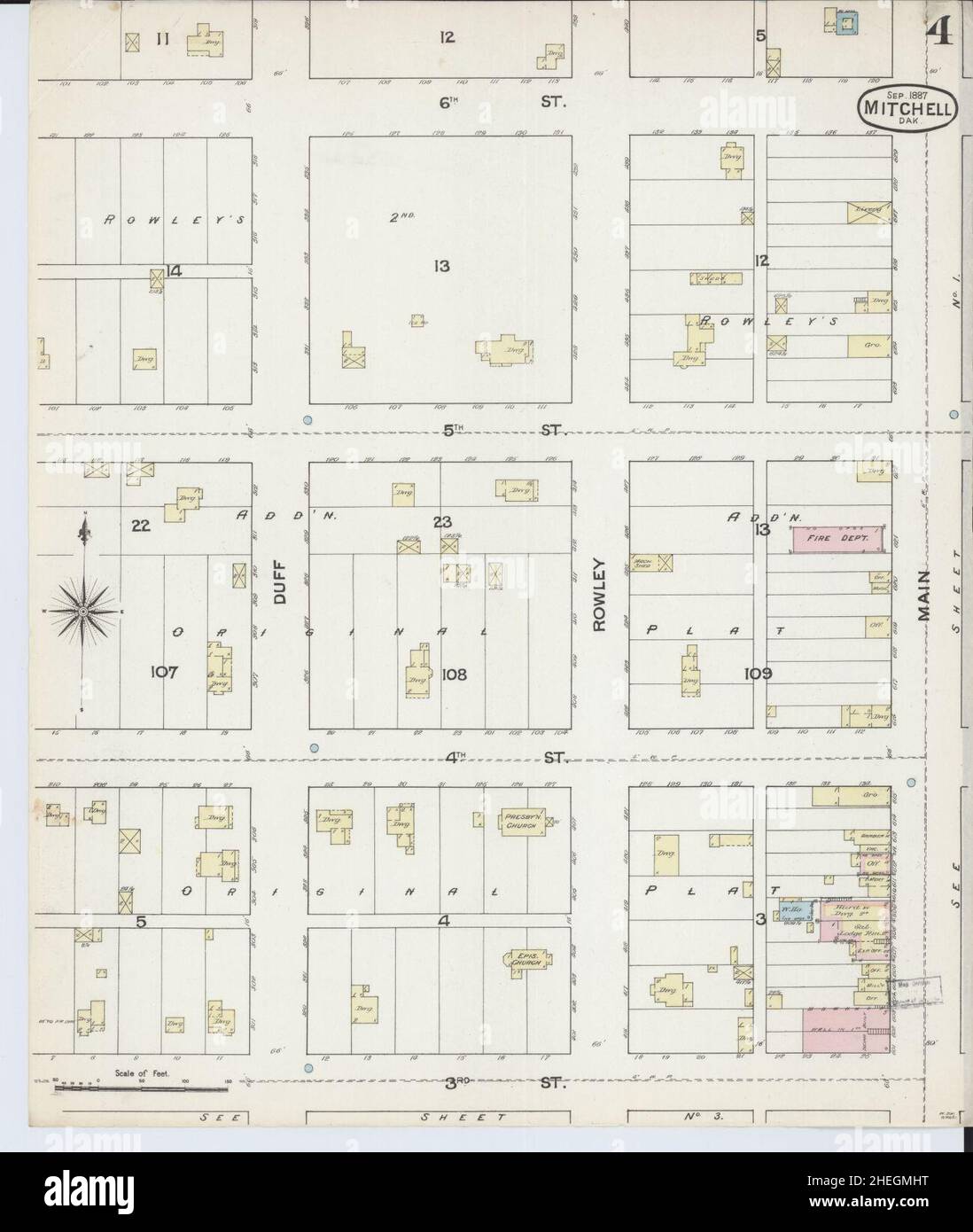 Map of davison hi-res stock photography and images - Alamy