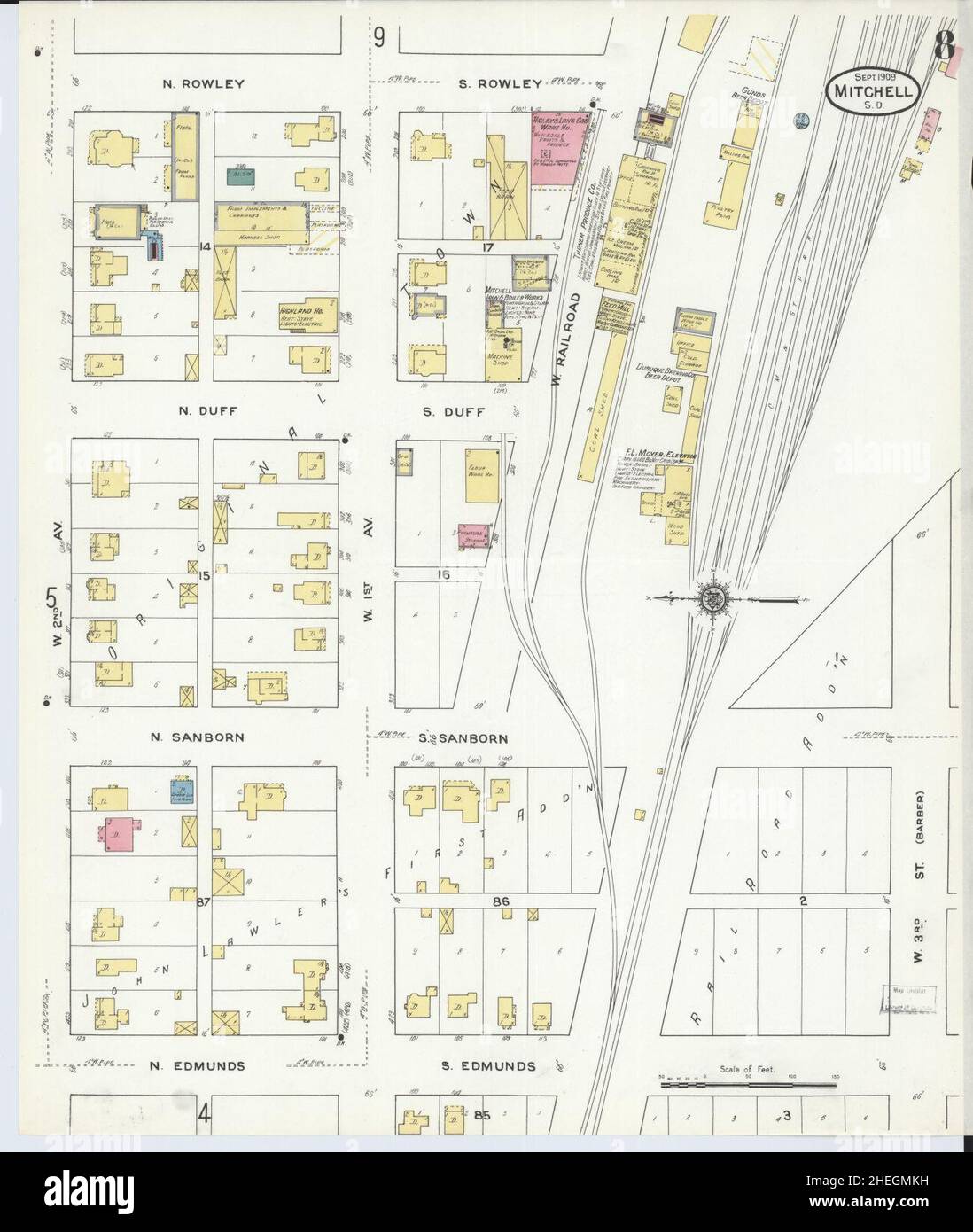 Map of davison hi-res stock photography and images - Alamy