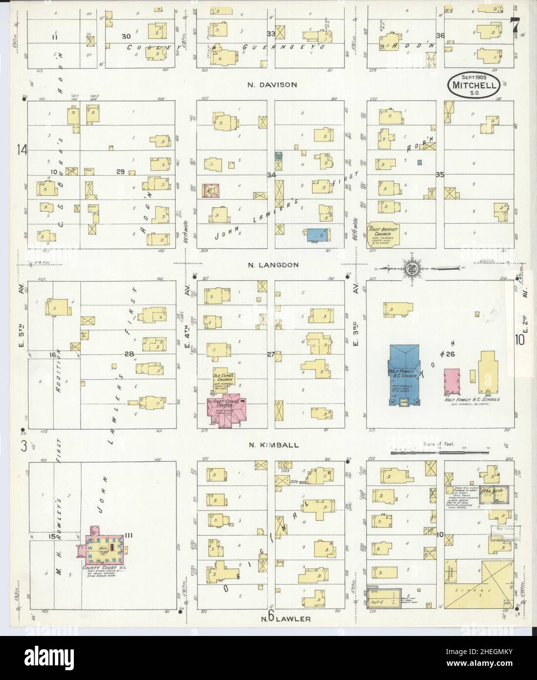 Map of mitchell south dakota hi-res stock photography and images - Alamy