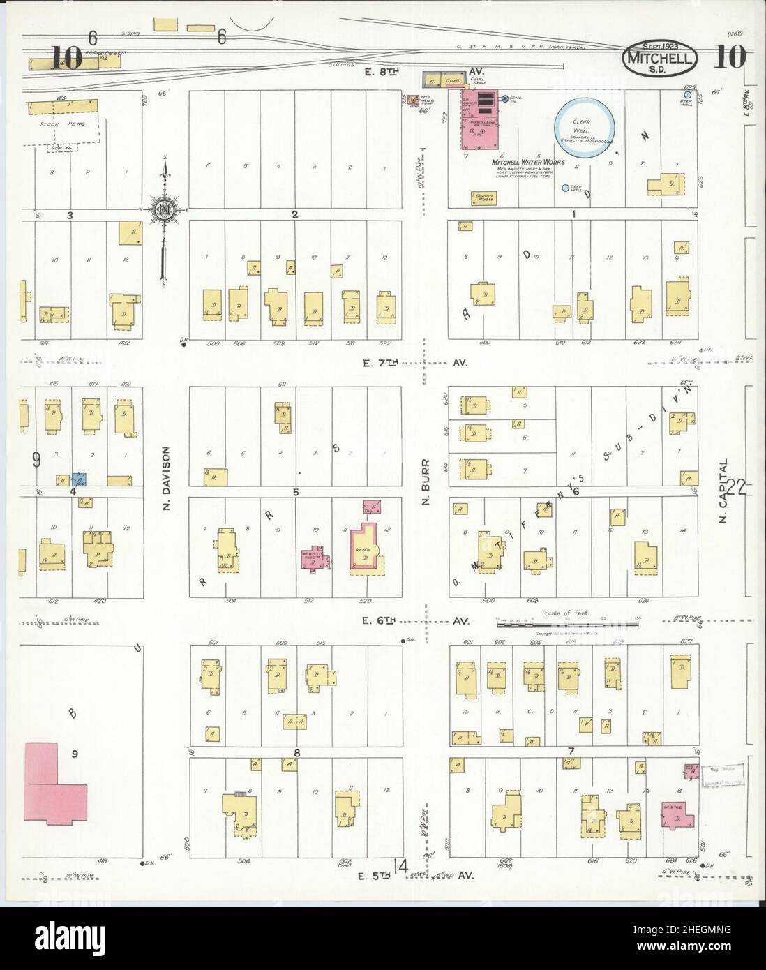 Map of mitchell south dakota hi-res stock photography and images - Alamy