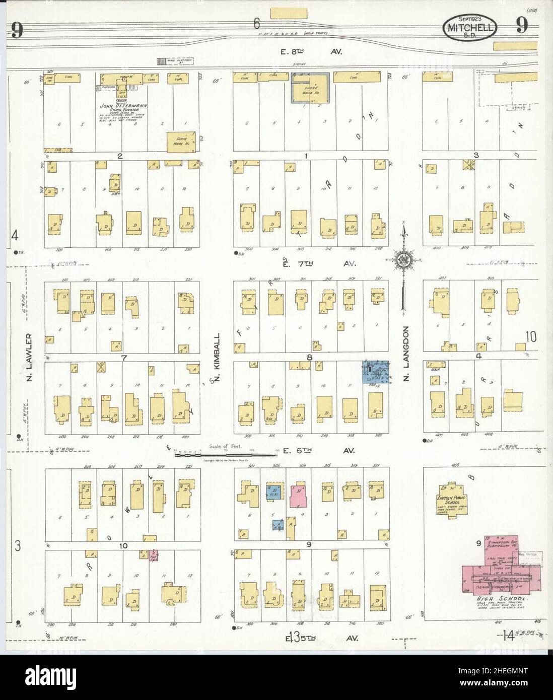 Map of mitchell south dakota hi-res stock photography and images - Alamy