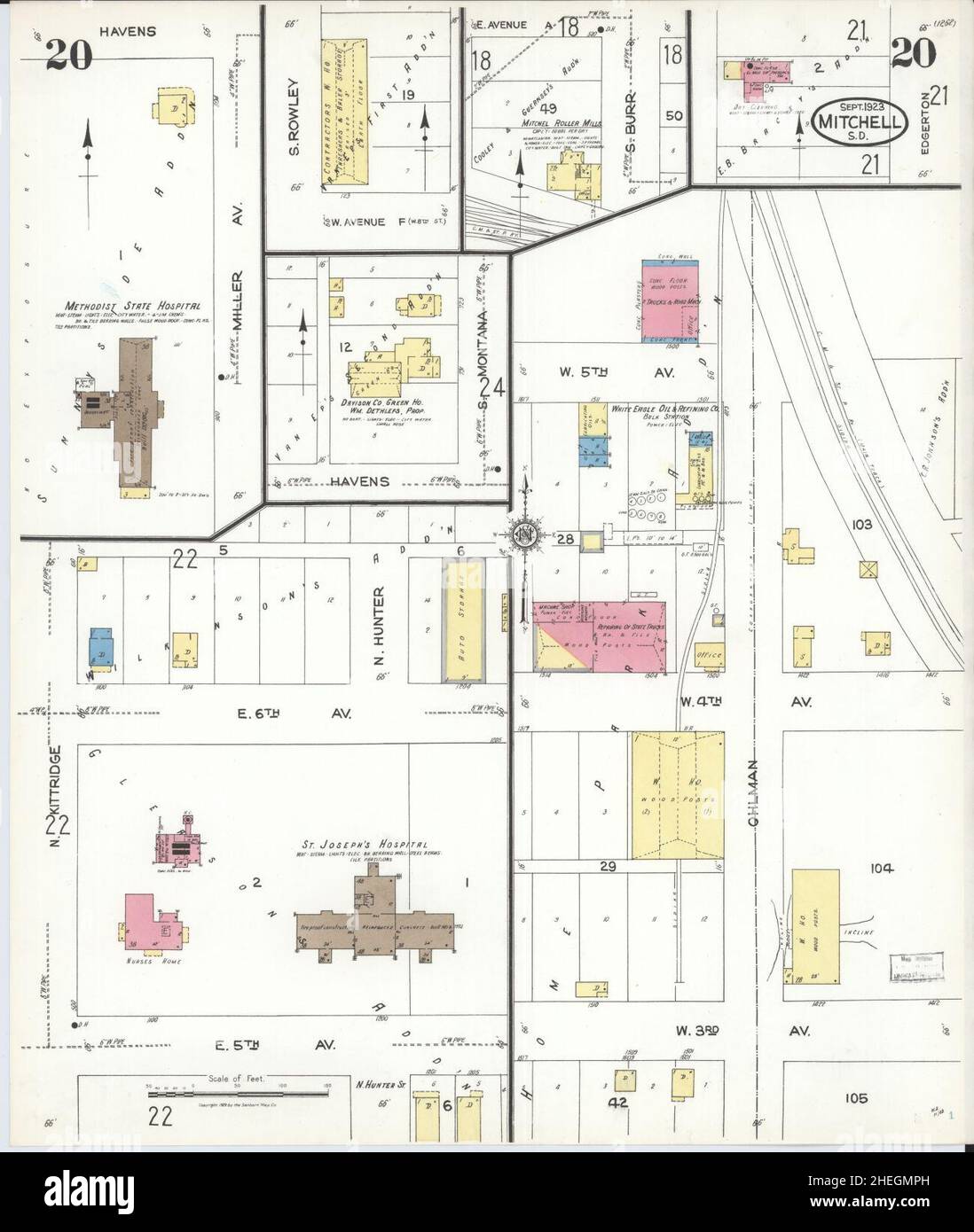 Map of davison hi-res stock photography and images - Alamy