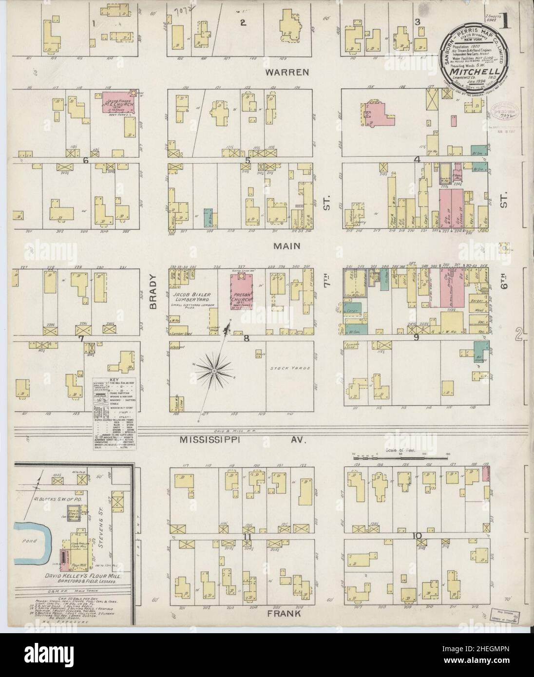 Map of mitchell hi-res stock photography and images - Alamy