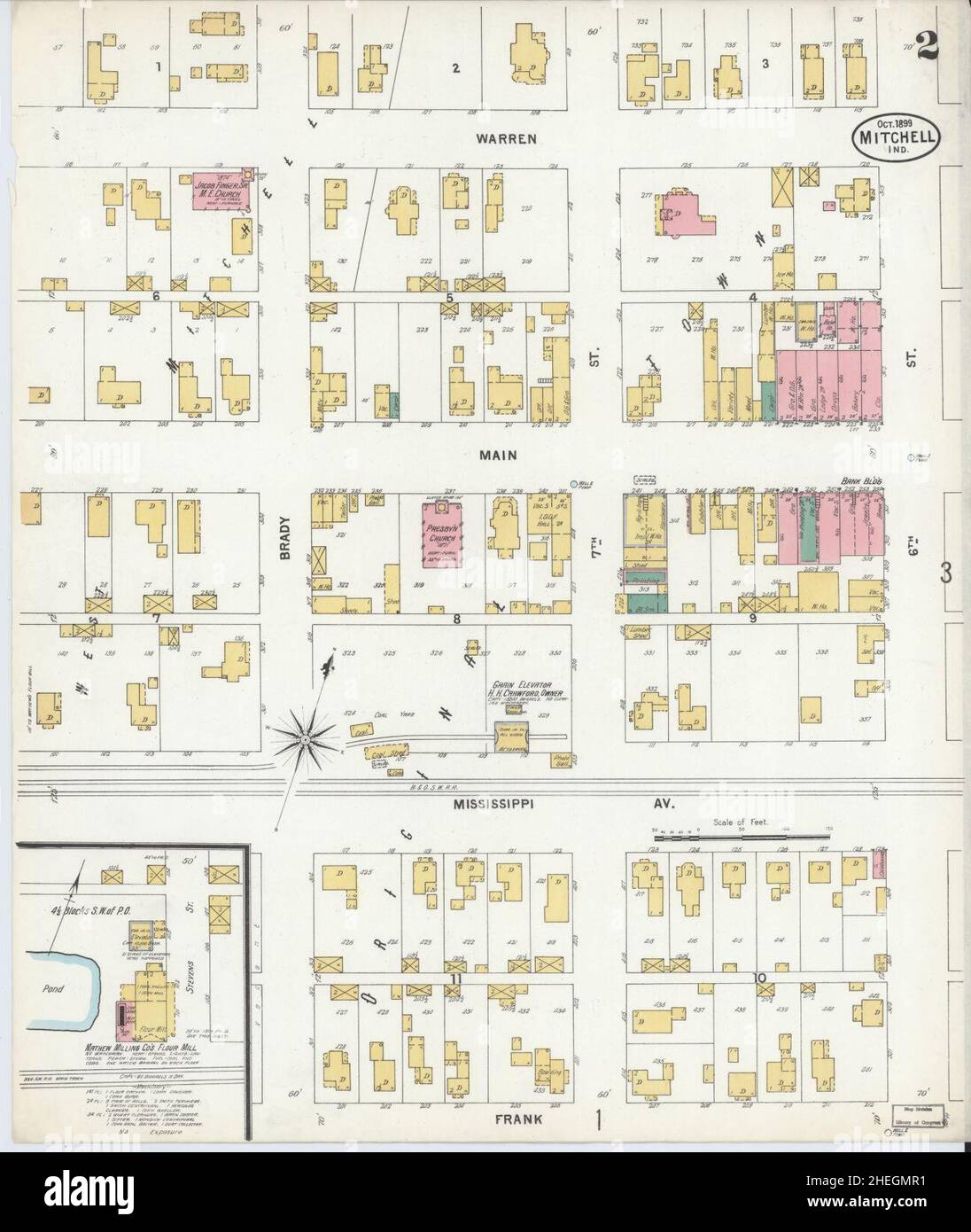 Mitchell map of indiana hi-res stock photography and images - Alamy