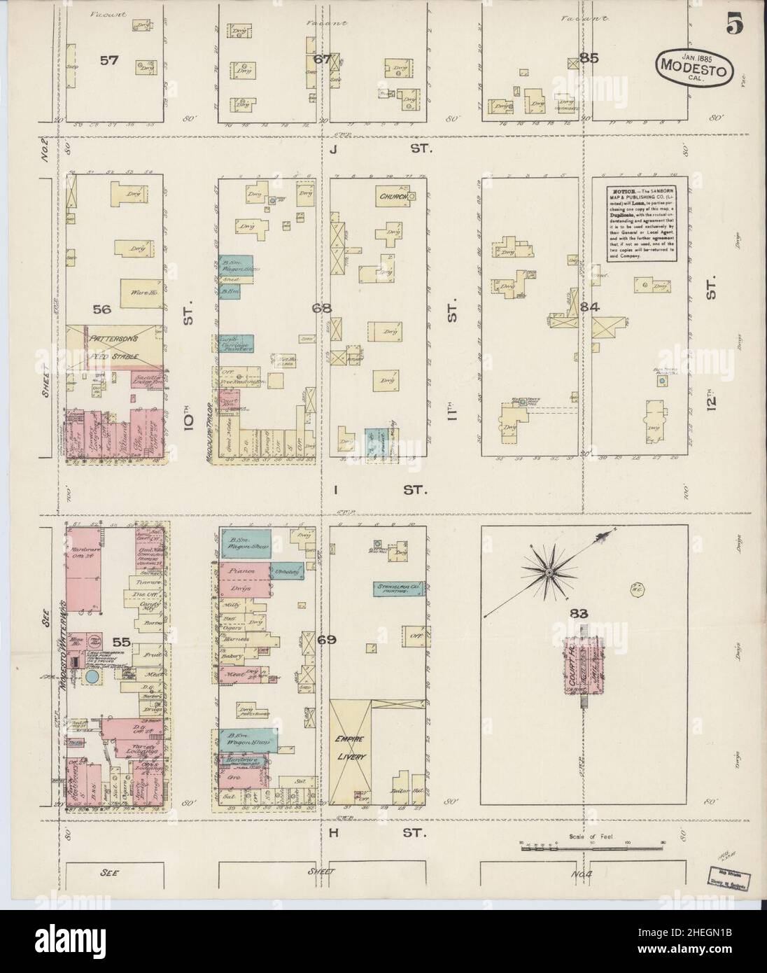 Stanislaus county map hi-res stock photography and images - Alamy